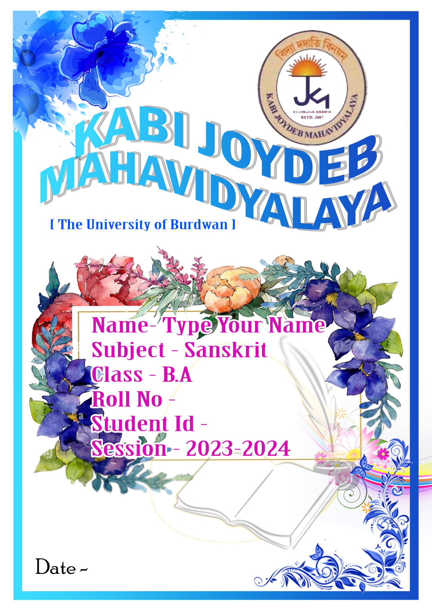 School / College Front Page A4 Psd. » Picturedensity